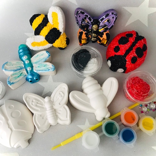 Kids Plaster Paint Set Kids Paint Kit Birthday Party Crafts - Etsy