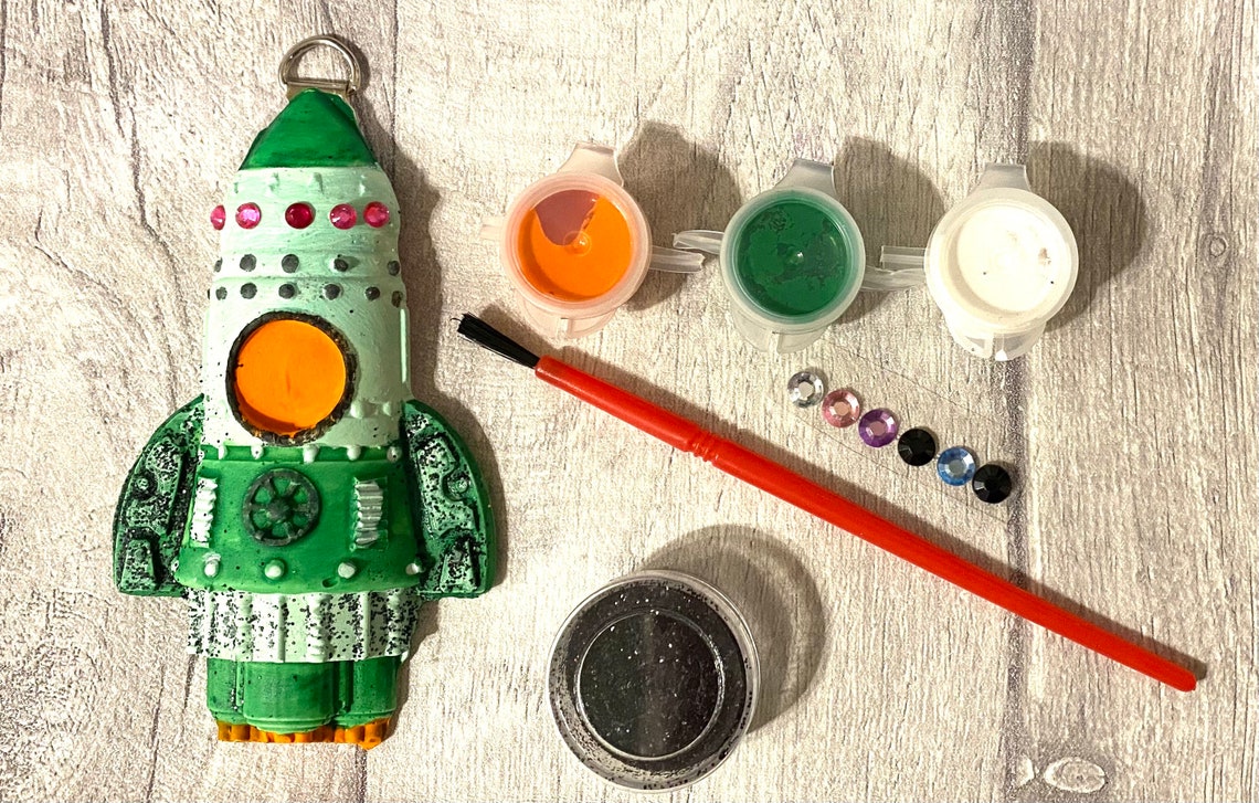 Space Theme Party Bag-space Rocket Craft Kit-paint Set-unique - Etsy