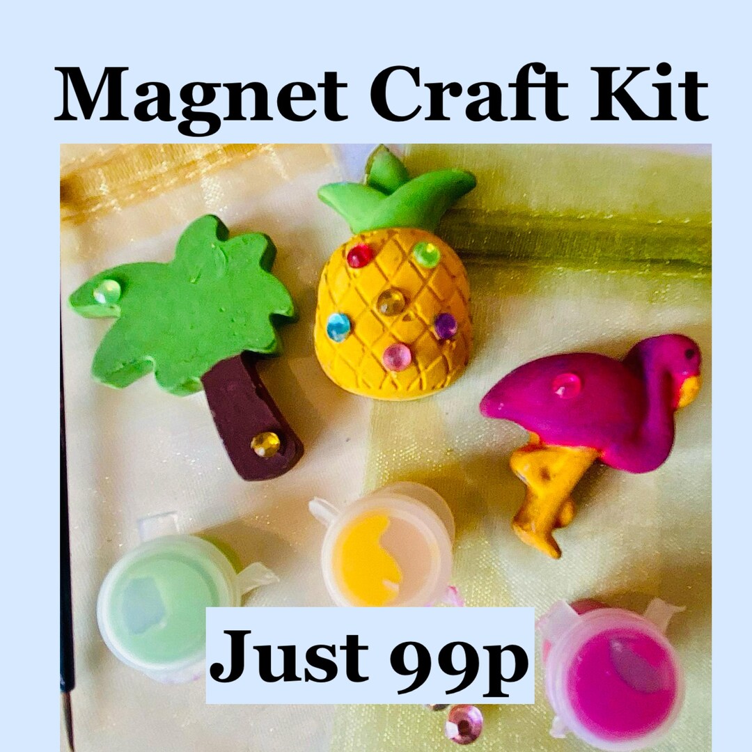 Flamingo Hawaiian Magnet Craft Kit-summer Party Bag-99p-unique Birthday ...