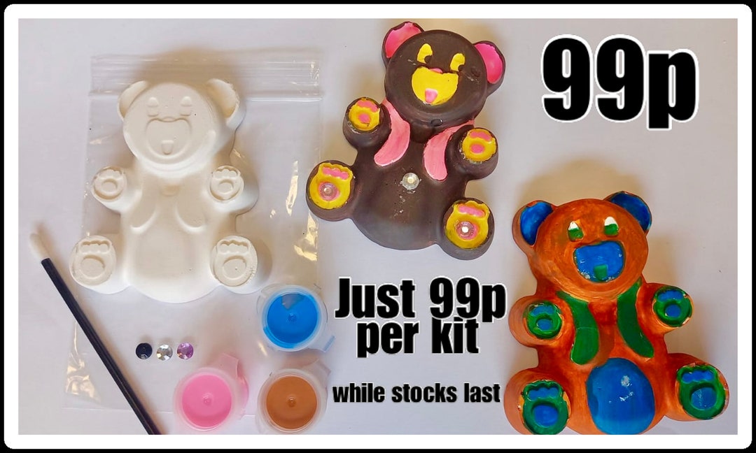 Teddy Bear Craft Kit From 99p-unique Birthday Party Bag Favour/fillers ...