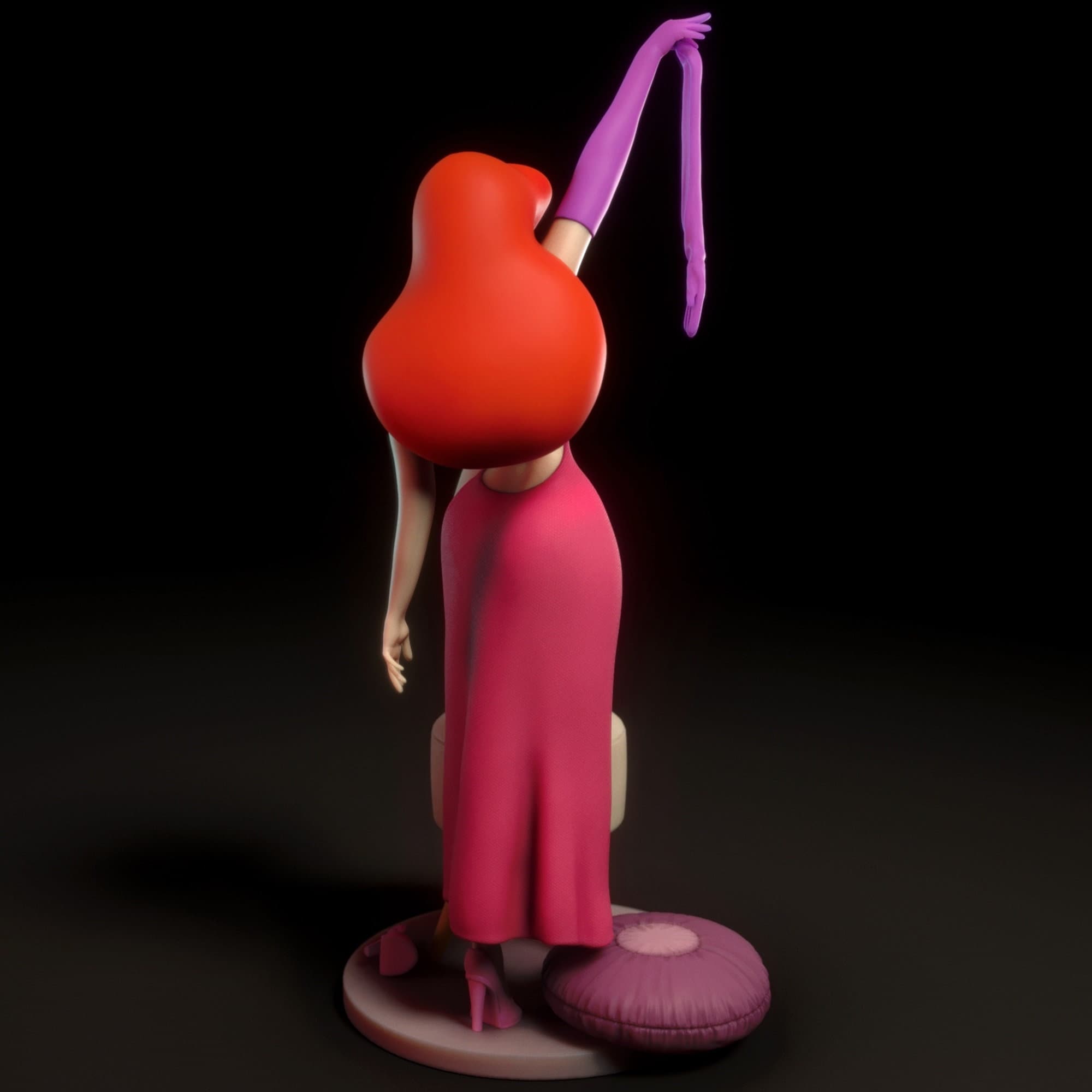 Jessica Rabbit Fan Art Diorama Unpainted Or Fully Painted Etsy
