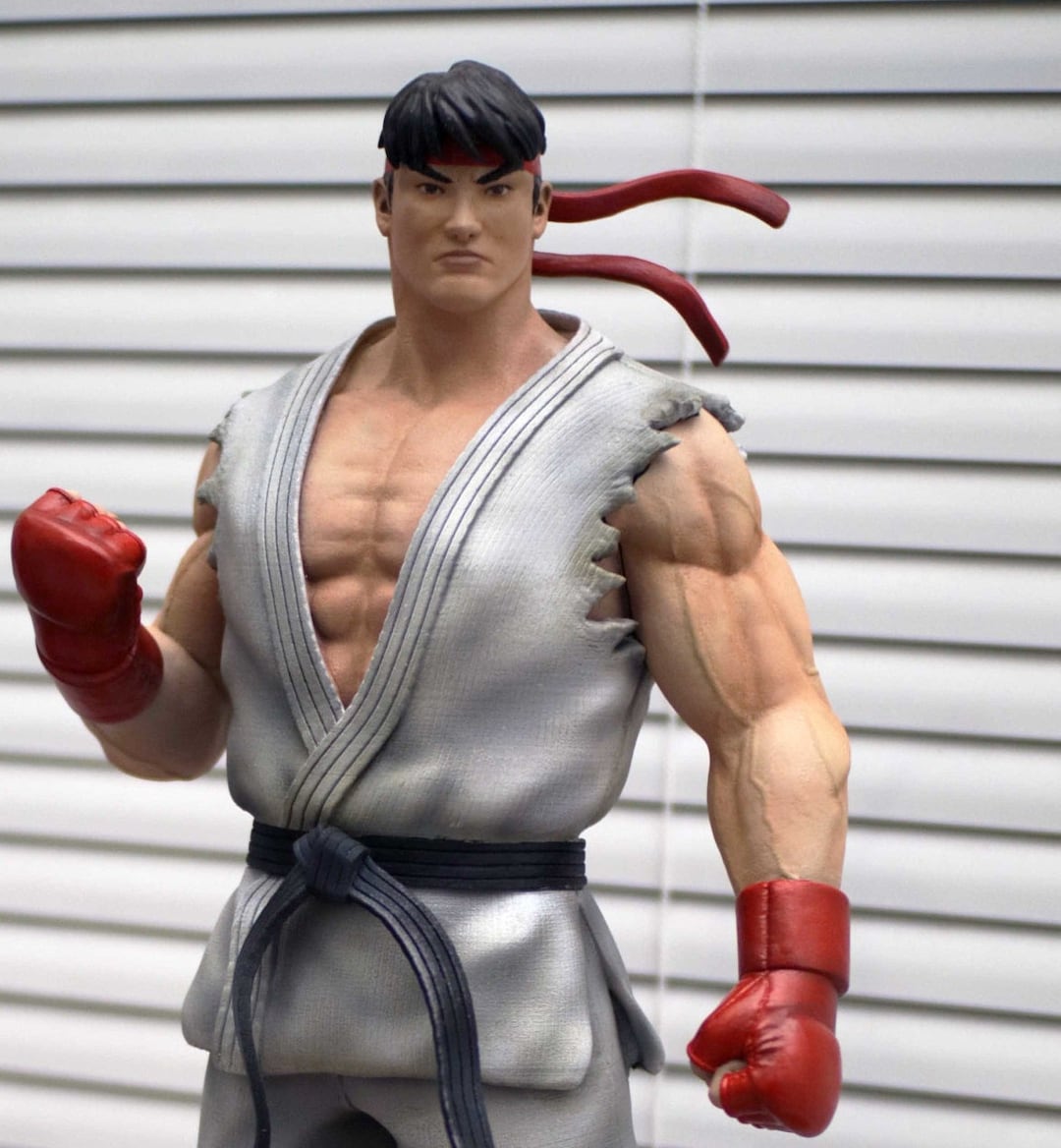 Ryu street Fighter_fan Art /sculpture Unpainted or Fully Painted - Etsy