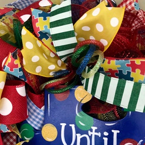 Autism Awareness Autism Wreath Until All the Pieces Fit - Etsy
