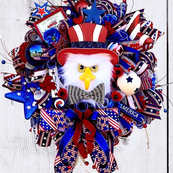 American Eagle Wreath - Etsy