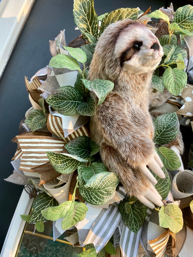 Sloth Nursery Decor, Sloth Wreath, Baby Decor, Baby's Room, Infant ...