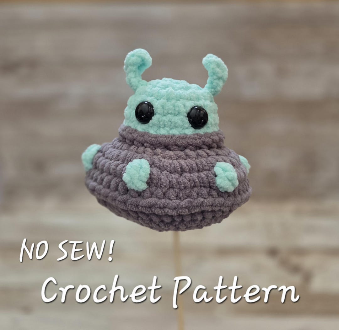 UFO Crochet Pattern: No-sew Amigurumi Alien Spaceship (PDF Download) - Etsy
