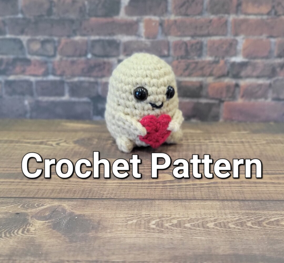 Positive Potato Crochet Amigurumi Doll Pocket Potato Emotional Support ...