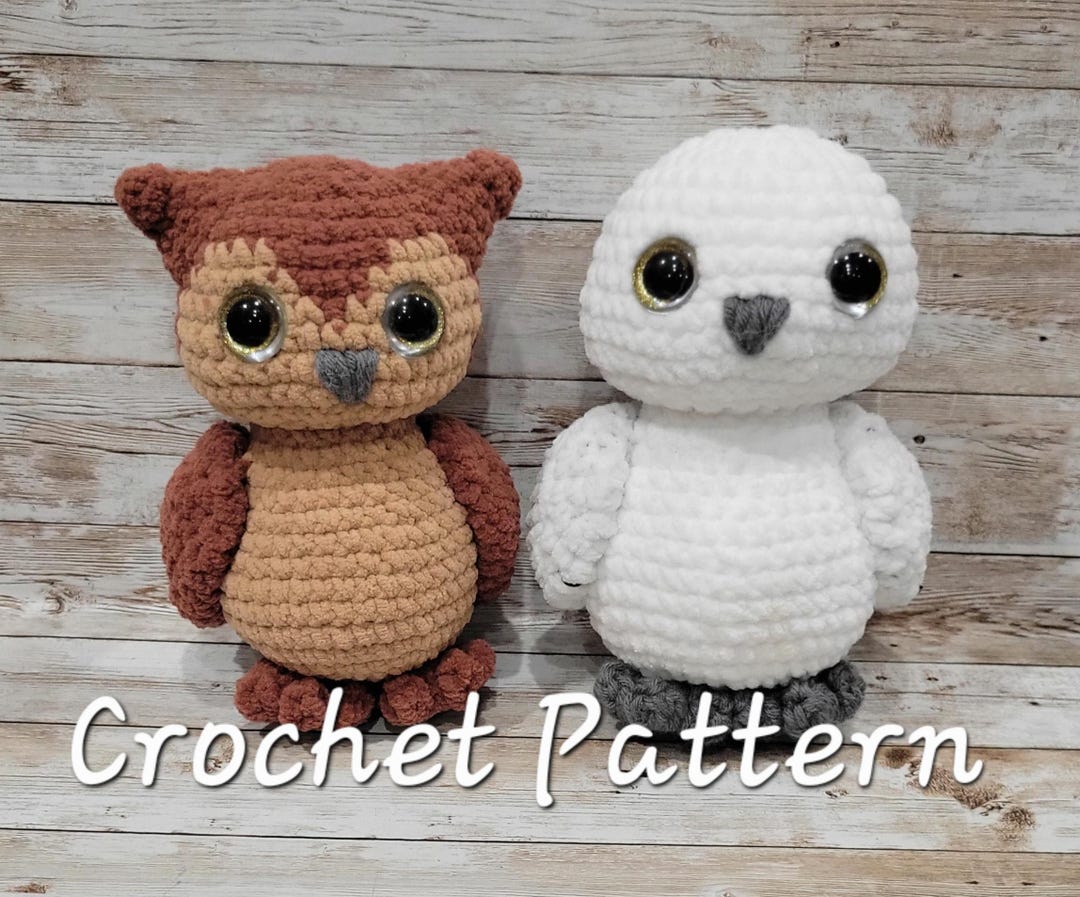 Amigurumi Owl Crochet, Barn Owl, Snowy Owl (PDF Pattern - Etsy