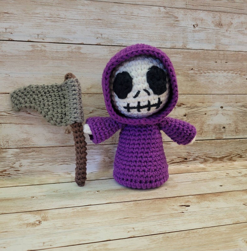Grim Reaper Halloween Amigurumi Doll Pattern Crochet - Etsy
