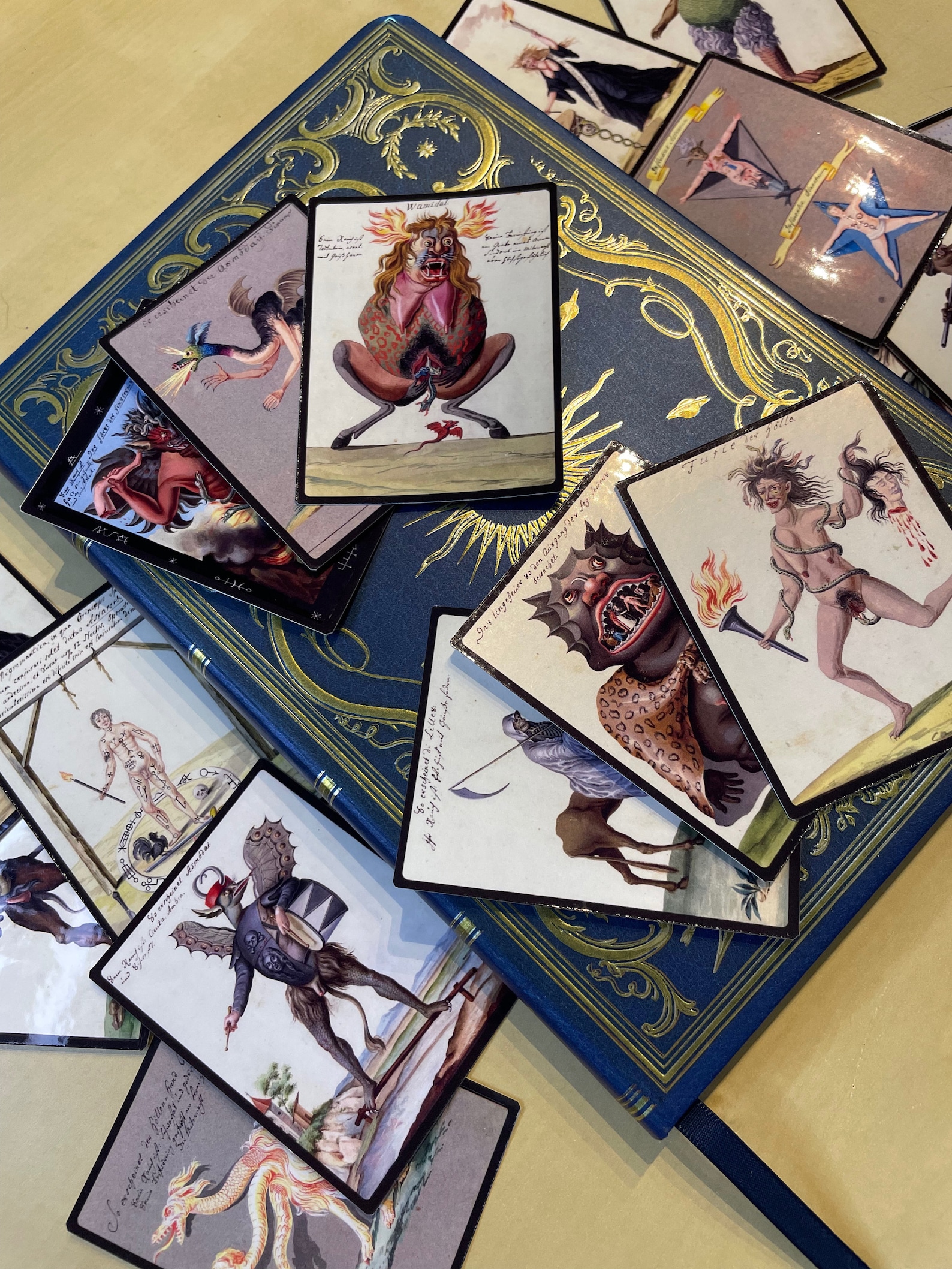 Cabalistic Signs Visions of Hell Satan and Demon 1775 Vintage ...