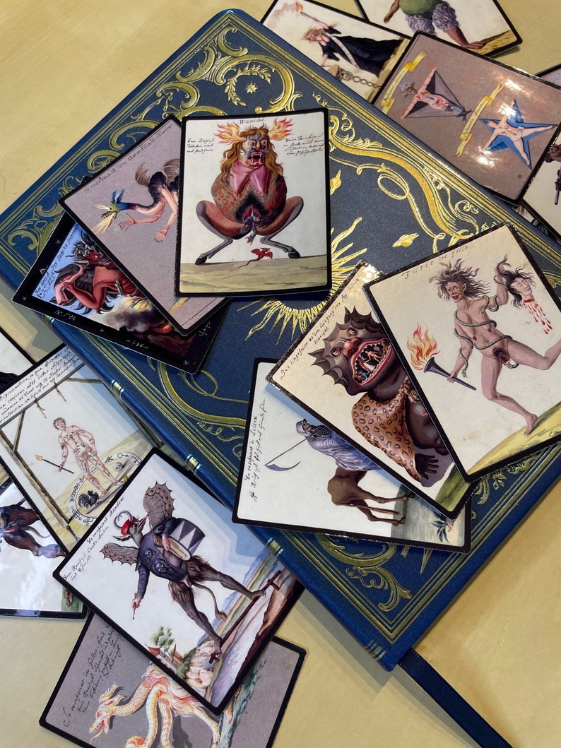 Cabalistic Signs Visions of Hell Satan and Demon 1775 Vintage ...