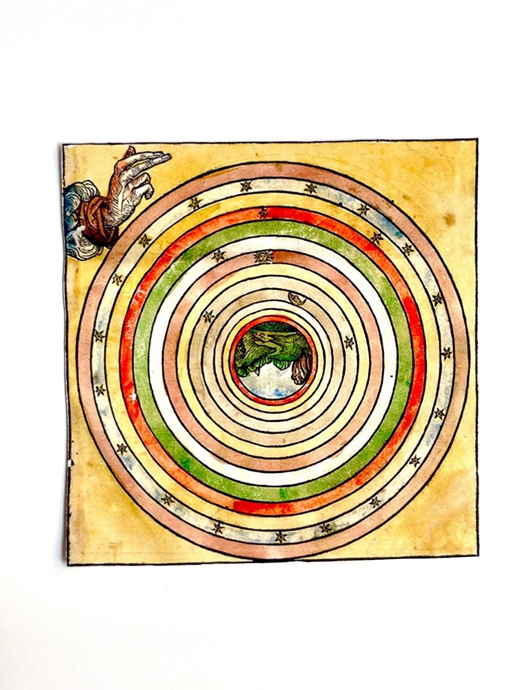 Medieval Cosmology Vinyl Sticker || Astrology Zodiac Waterproof Matte ...