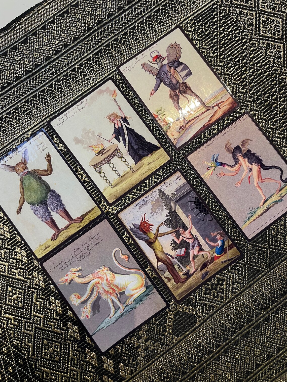 Cabalistic Signs Visions of Hell Satan and Demon 1775 Vintage ...