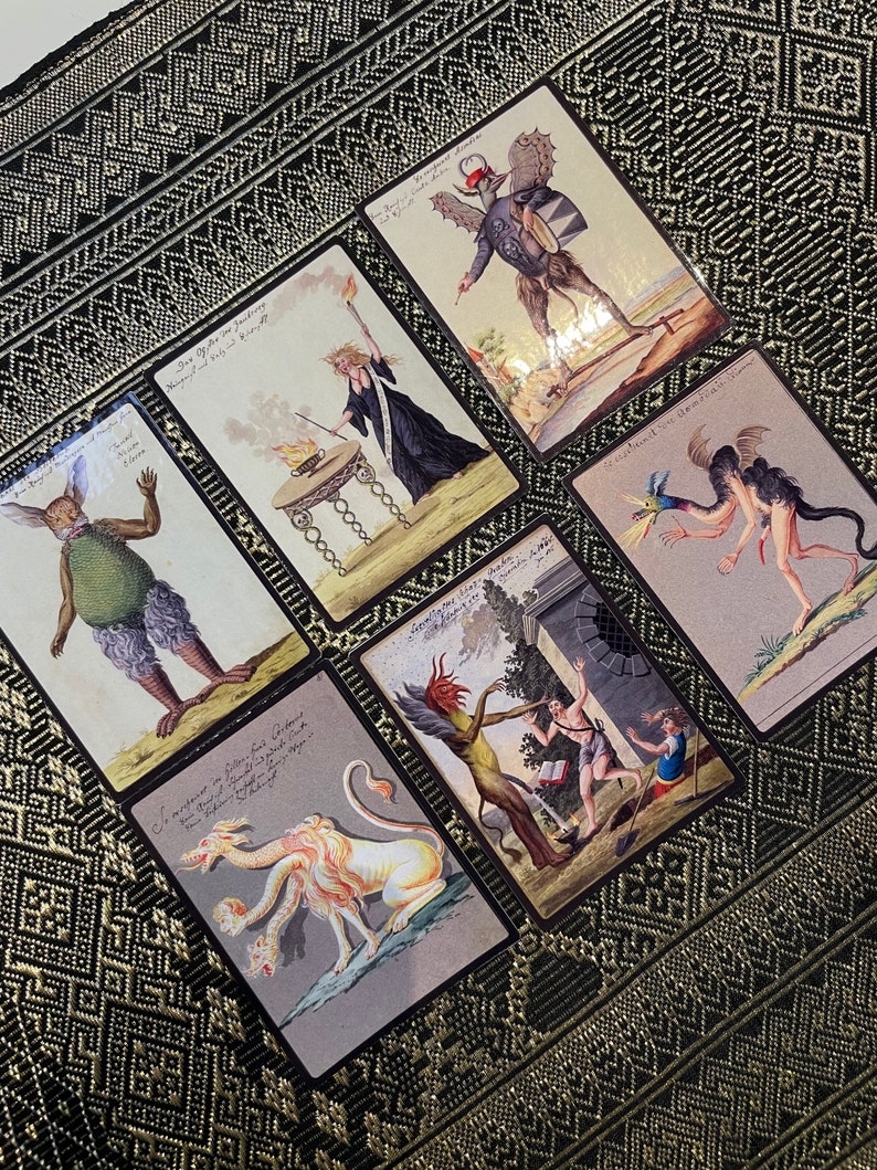 Cabalistic Signs Visions of Hell Satan and Demon 1775 Vintage ...