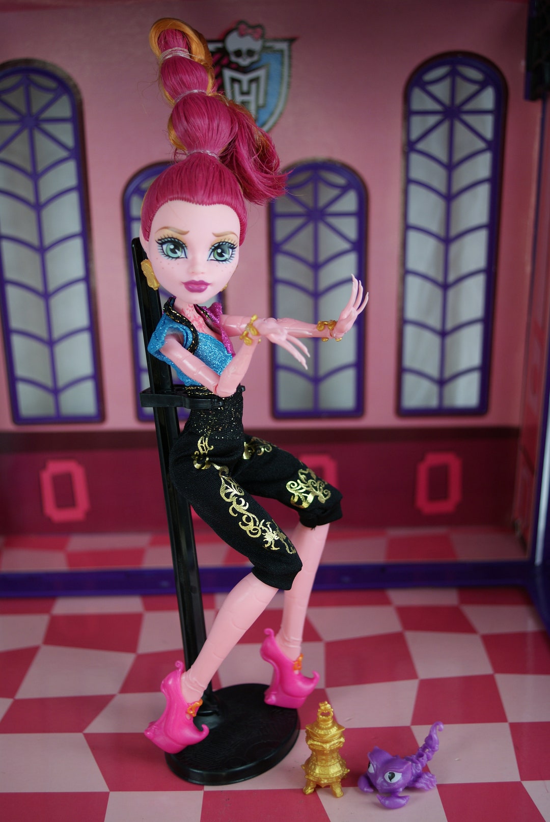 Monster High Gigi Grant Doll and Pet Sultan 13 Wishes Mattel 2013 #28 ...