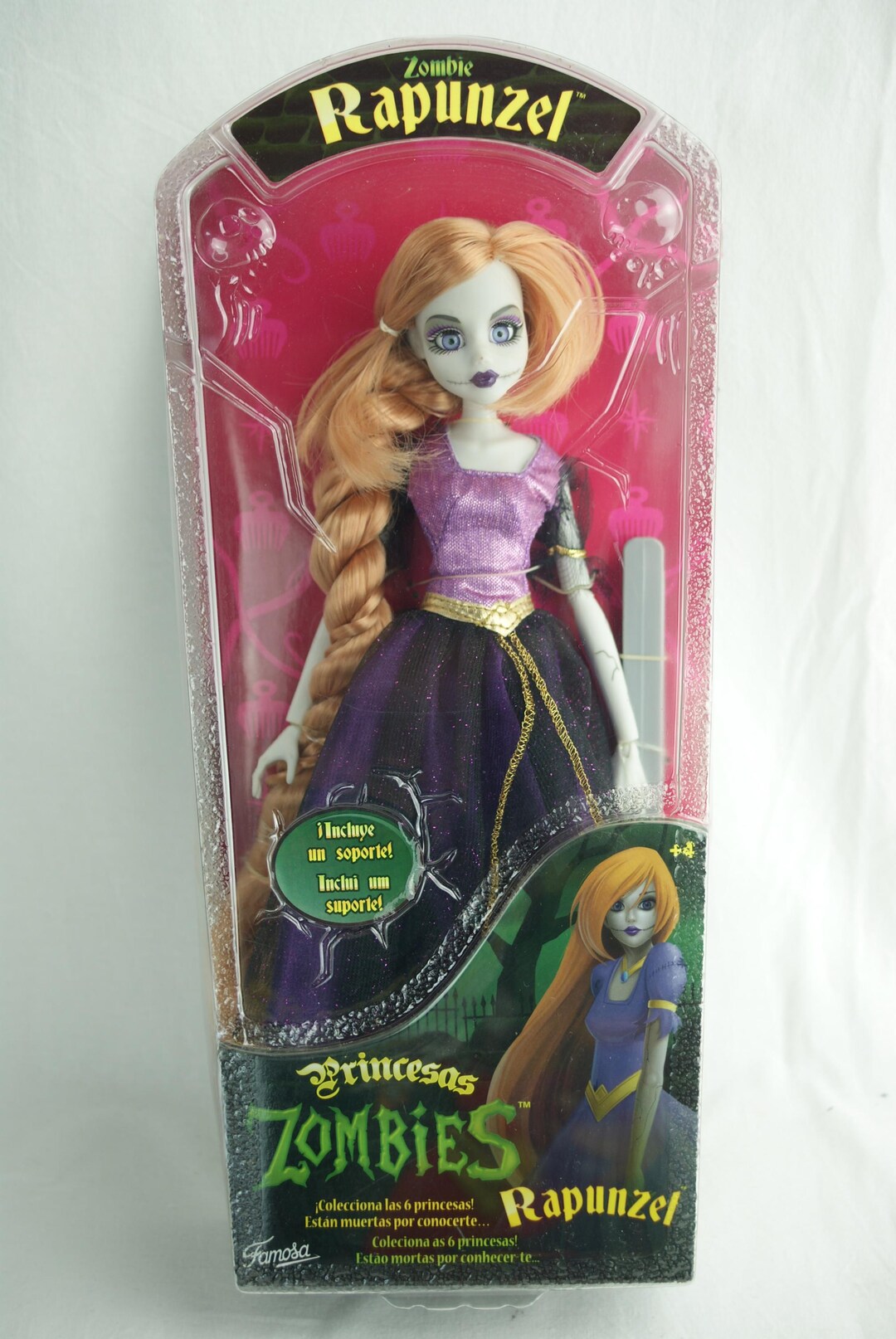 Zombie Princess Rapunzel Doll Famosa Once Upon a Zombie Wowwee MIB 10s ...