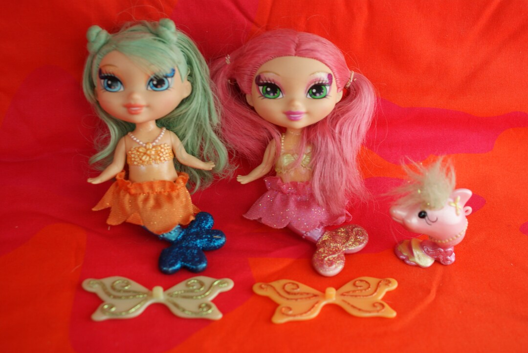 Barbie Fairytopia Mermaidia Merfairies Dolls Pink and Azure 00s - Etsy