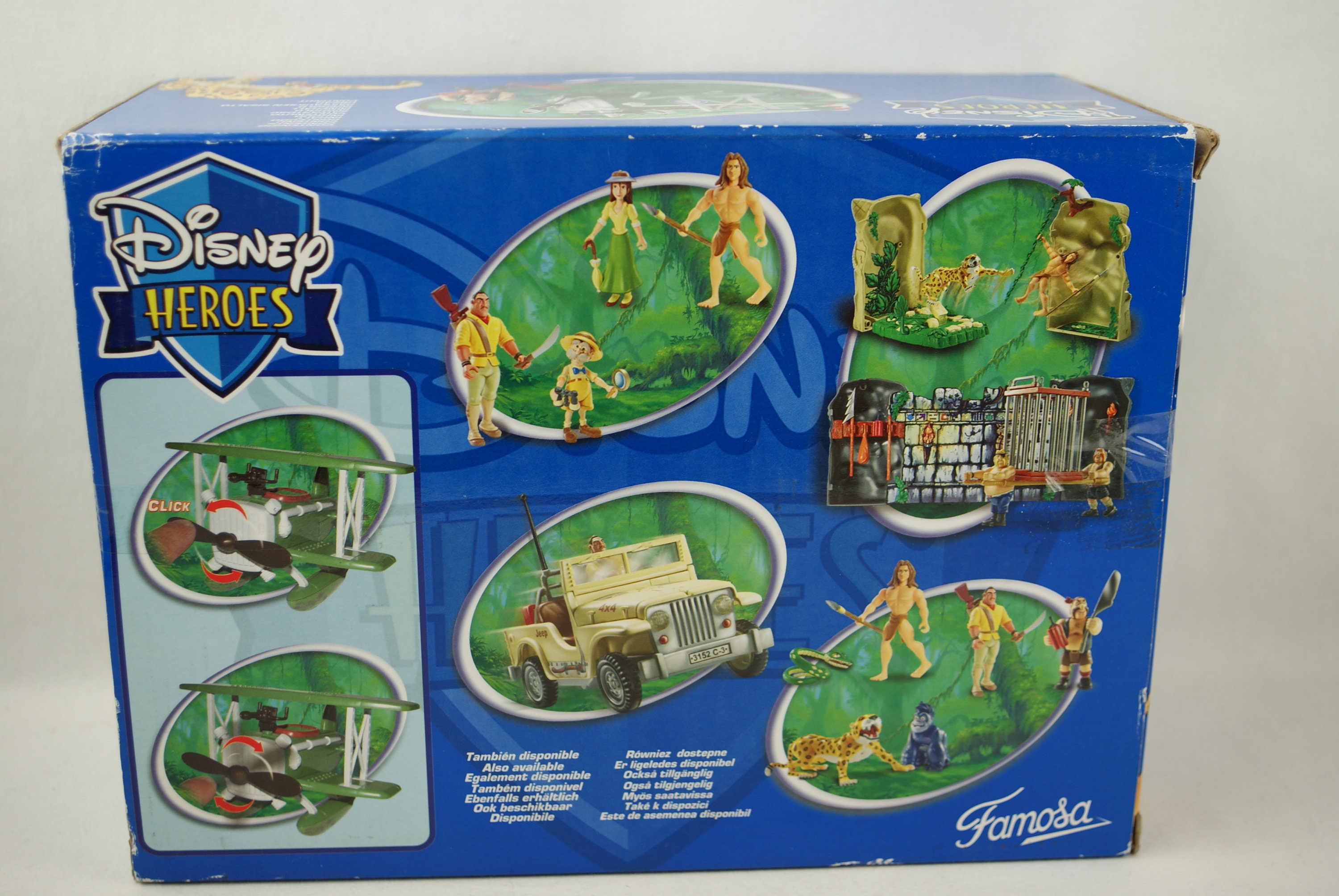 Tarzan Disney Heroes Action Figure Bad Guy Plane Playset New - Etsy