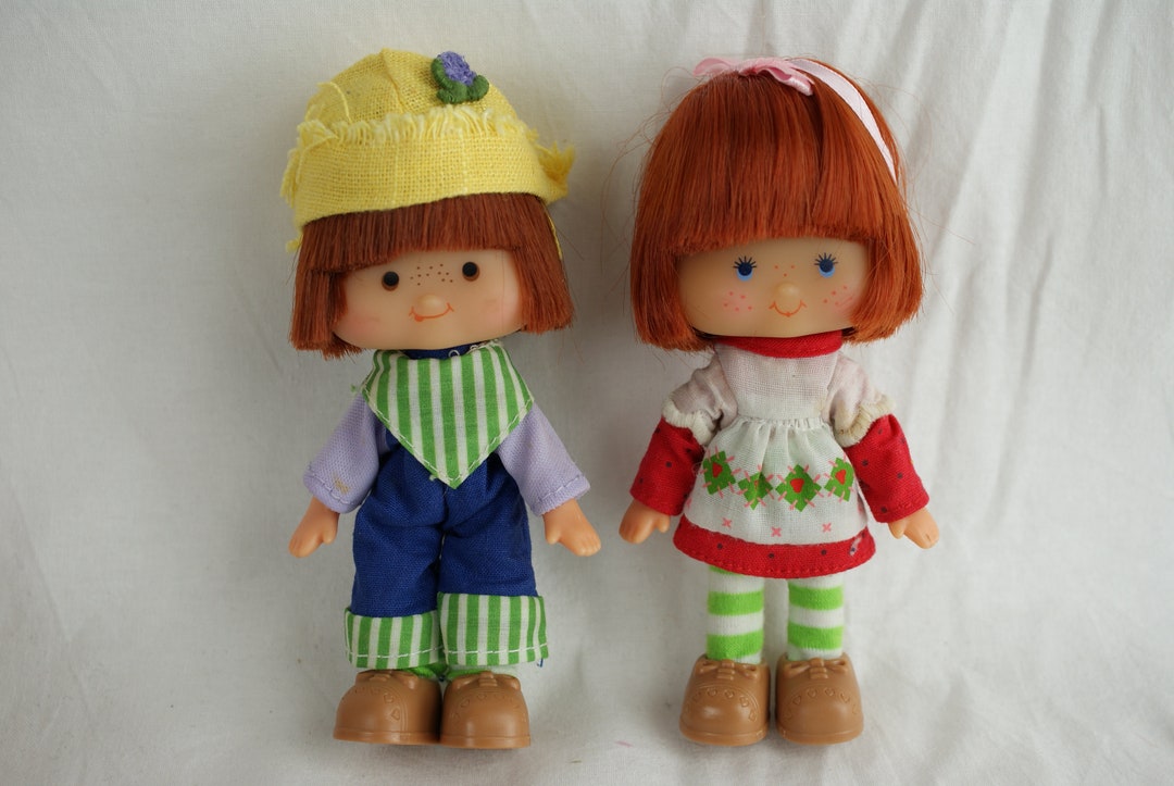 Strawberry Shortcake and Huckleberry Finn Dolls Re-edition - Etsy