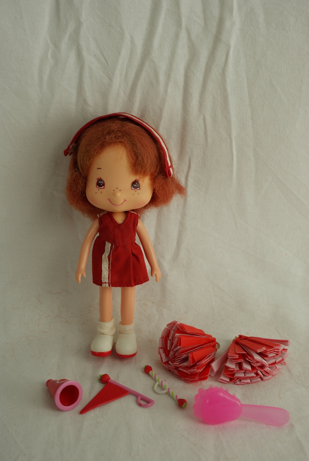 Strawberry Shortcake Talking Giggle Friends Cheer Days Doll Bandai Y2K ...