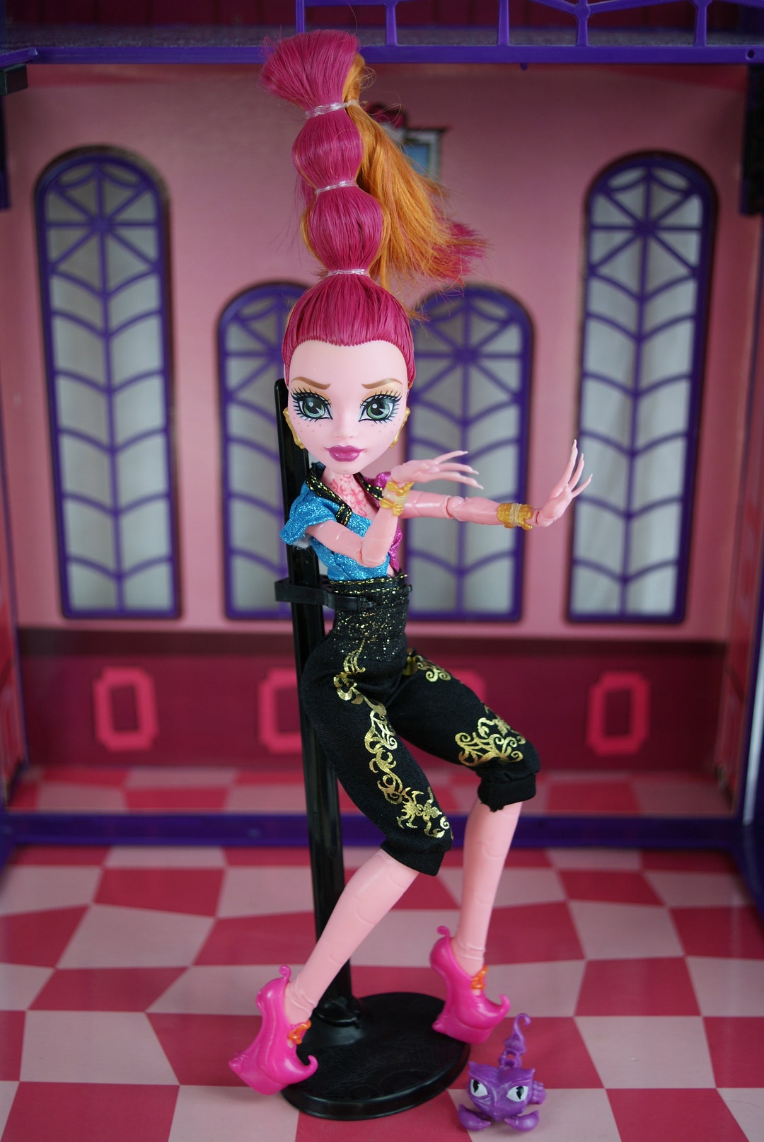Monster High Gigi Grant Doll and Pet Sultan 13 Wishes Mattel 2013 #17 ...