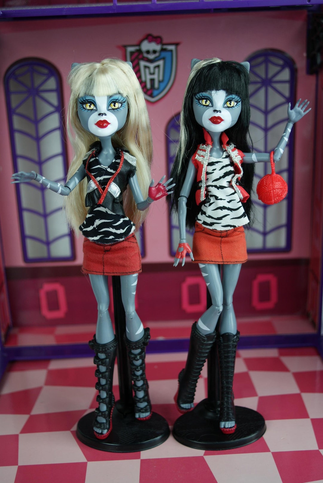 Monster High Basic Meowlody and Purrsephony Dolls Wave 3 2-pack Mattel ...