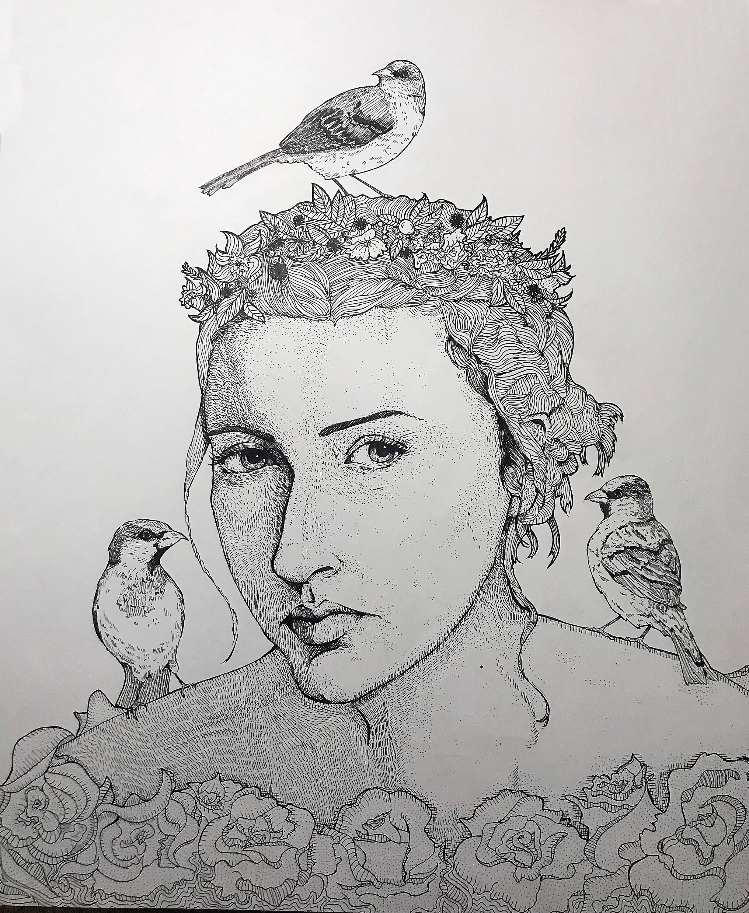 Custom Pen Portrait Drawing - Etsy