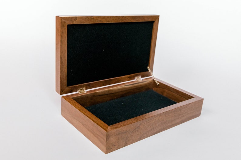 Hand Crafted Walnut and Carpathian Elm Burl Box - Etsy