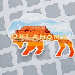 Oklahoma Pride Sticker State Pride Sticker Souvenir Sticker - Etsy