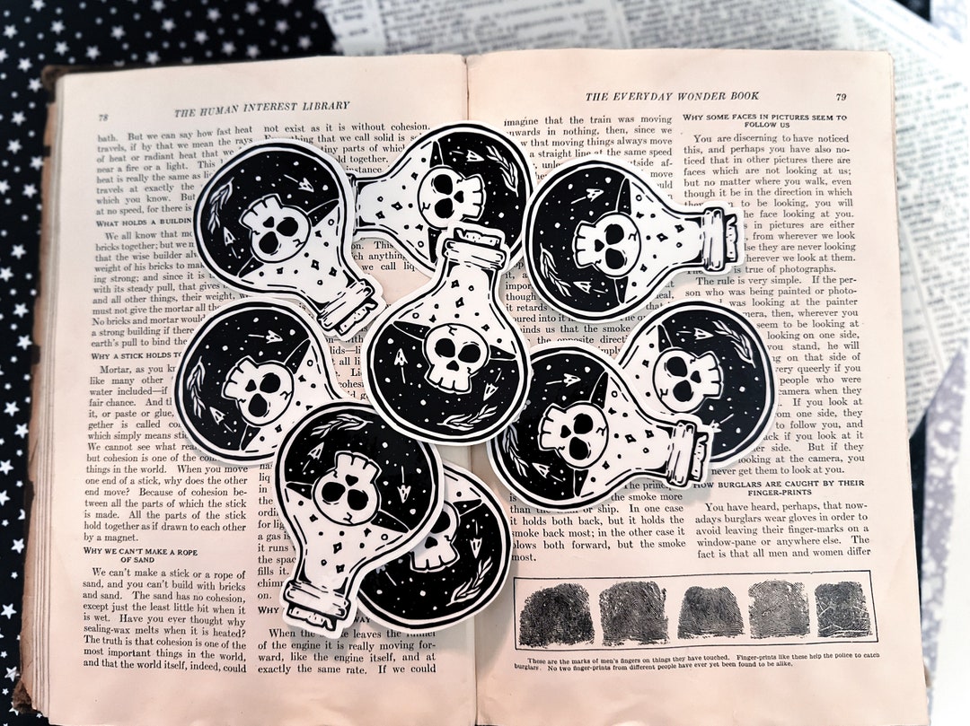 Witch Death Potion Sticker, Magic Potion, Dark Sticker, Cute Sticker ...