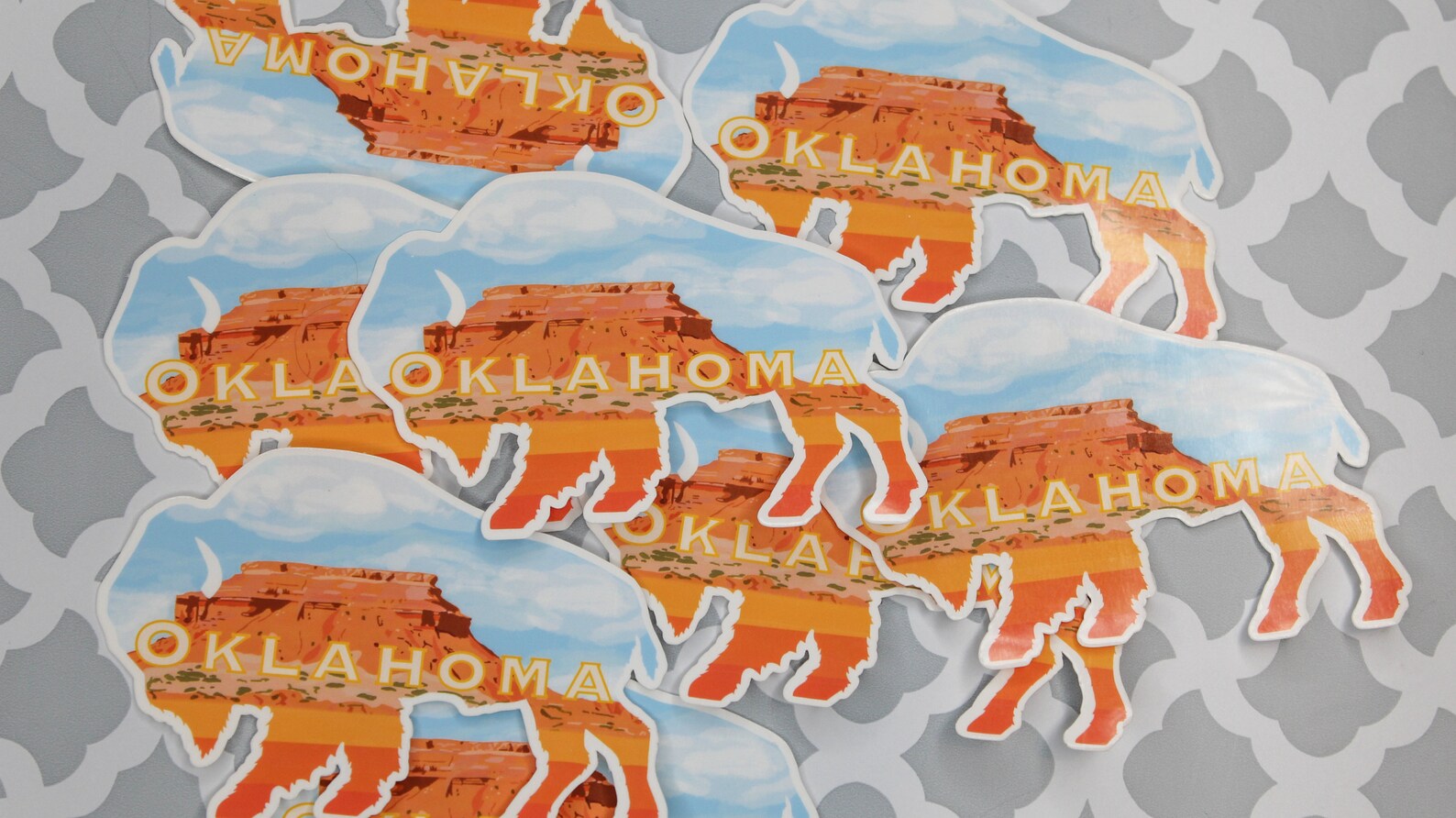 Oklahoma Pride Sticker State Pride Sticker Souvenir Sticker - Etsy