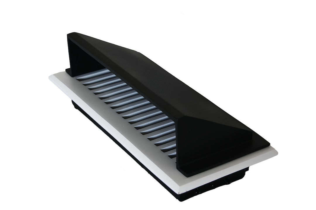 2”x10” METAL AIR DIVERTER / Deflector for Floor Vents in Solid Cast ...