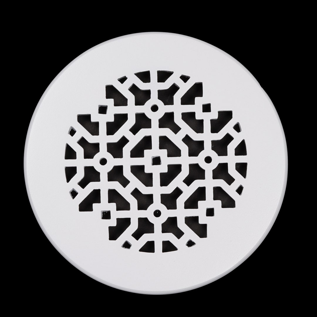 Achtek 5 Duct Opening Solid Cast Aluminum Round Grille - Etsy