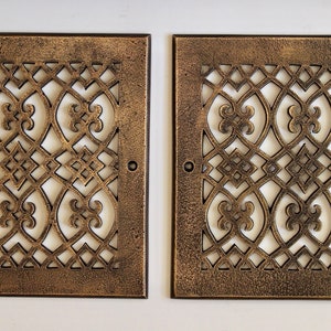 Custom Solid Cast Bronze Air Return Grate Cover - Etsy