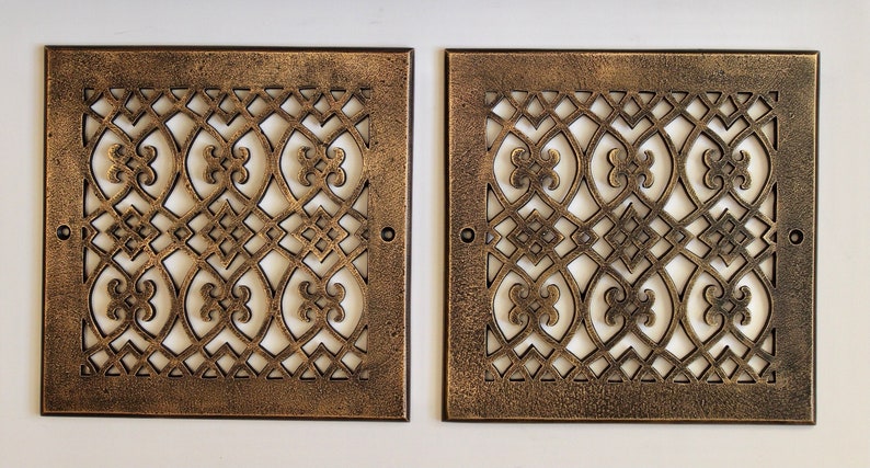 Custom Solid Cast Bronze Air Return Grate Cover - Etsy