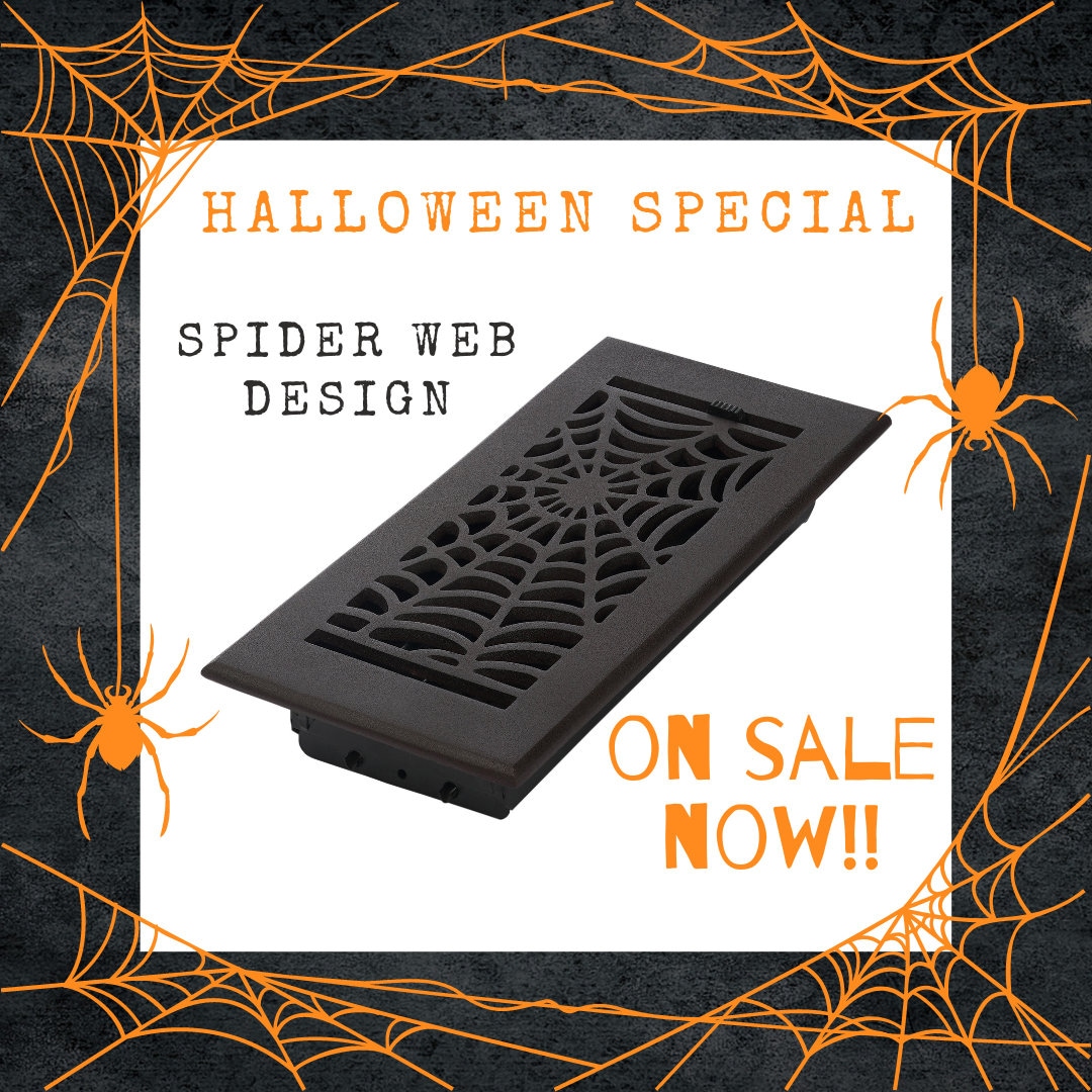 4x10 Spooky Gothic Vent Cover in Spider Web Design - Etsy