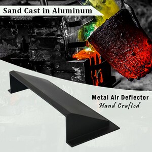 2”x12” METAL AIR DIVERTER / Deflector for Floor Vents in Solid Cast ...