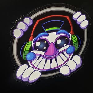 Five Nights at Freddy's FNAF Security Breach DJ Music Man Sticker - Etsy