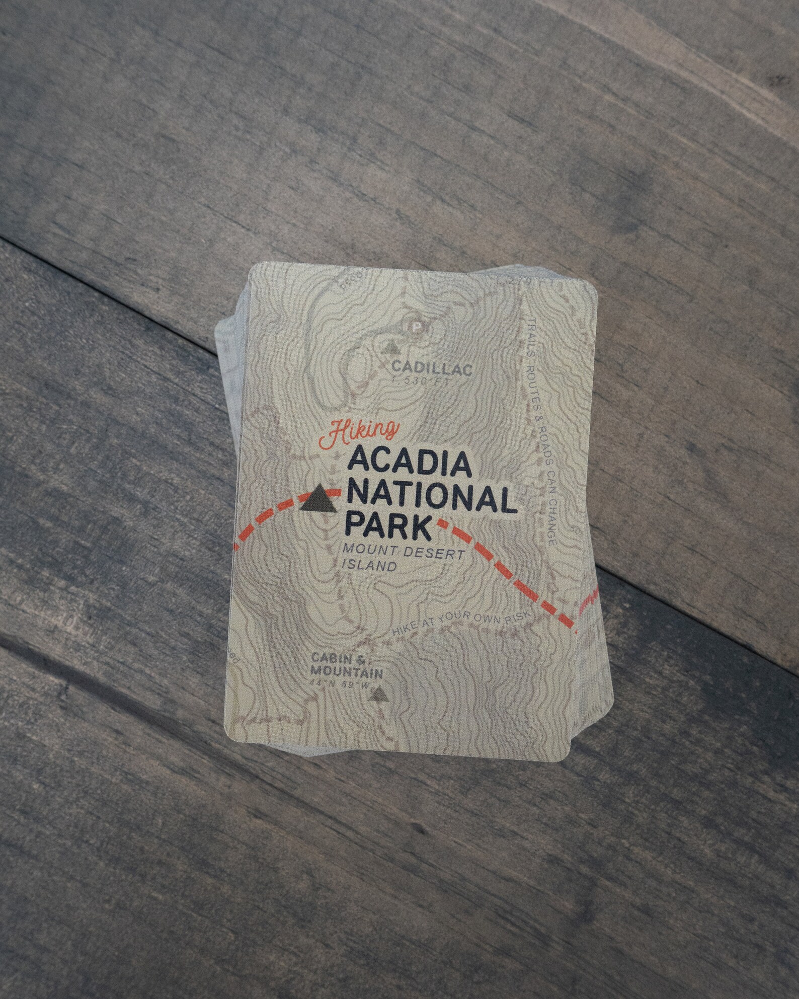 Hiking Acadia National Park Playing Cards - Etsy