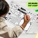 Halloween Themed Printable Coloring and Activity Placemat for Kids ...