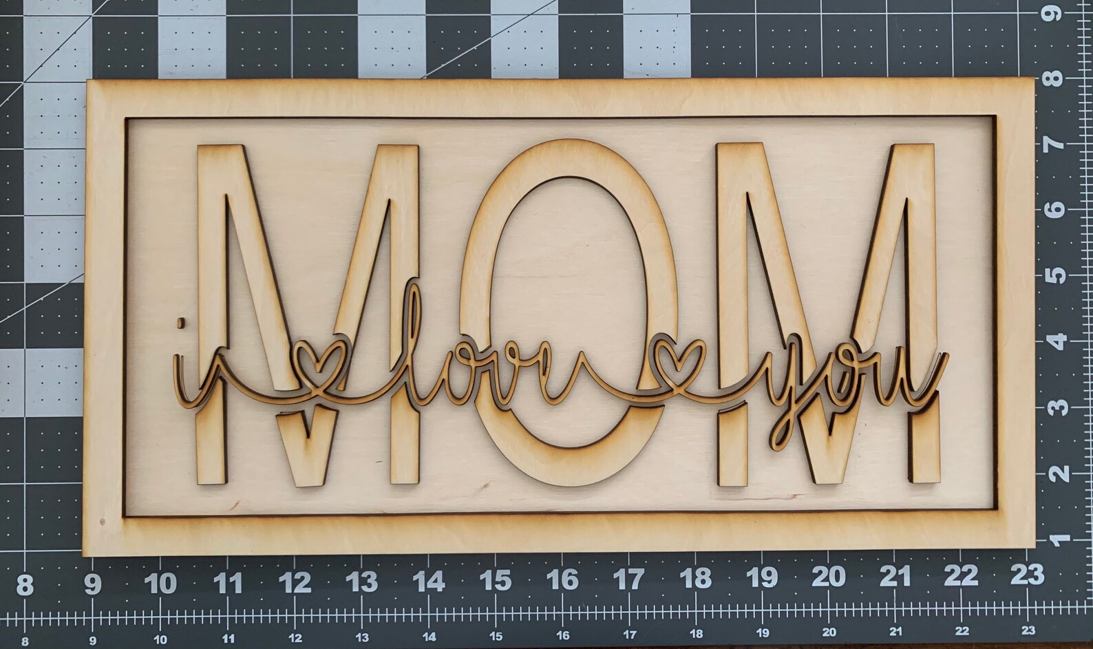 DIGITAL Svg//mom Sign//mother’s Day Sign//i Love You//glowforge File ...