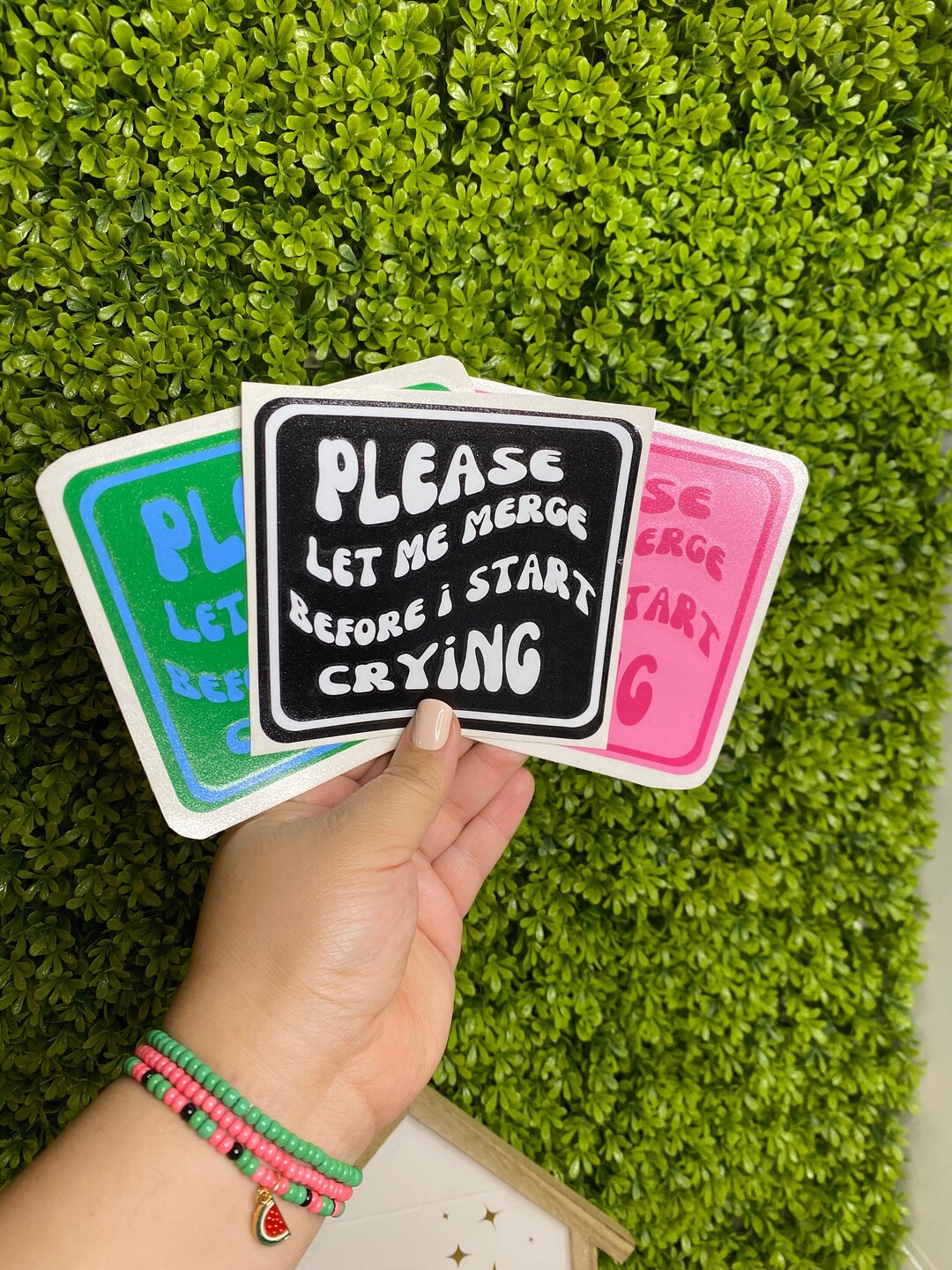 Please Let Me Merge Car Decal | Car Decal - Etsy
