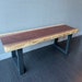 Live Edge Bench - Etsy