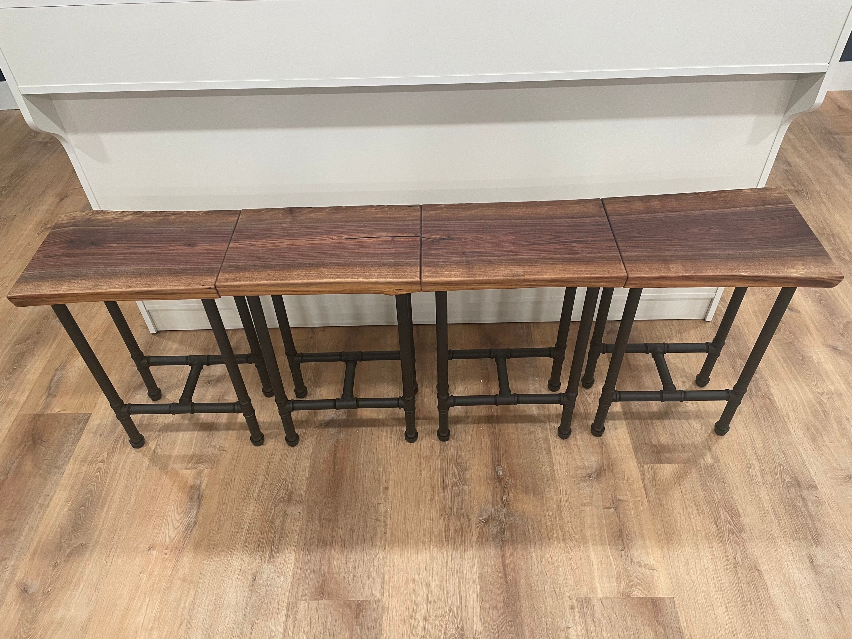 Live Edge Stools Black Walnut - Etsy