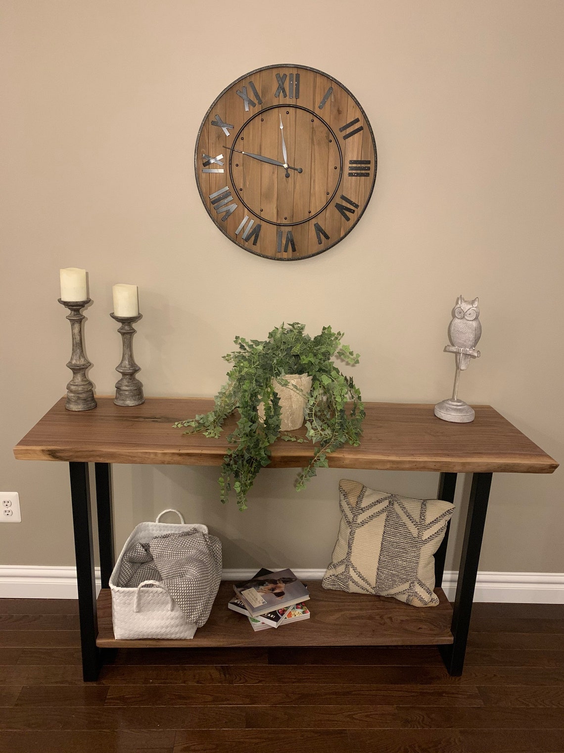 Live Edge Table for Sofa/console/entryway - Etsy