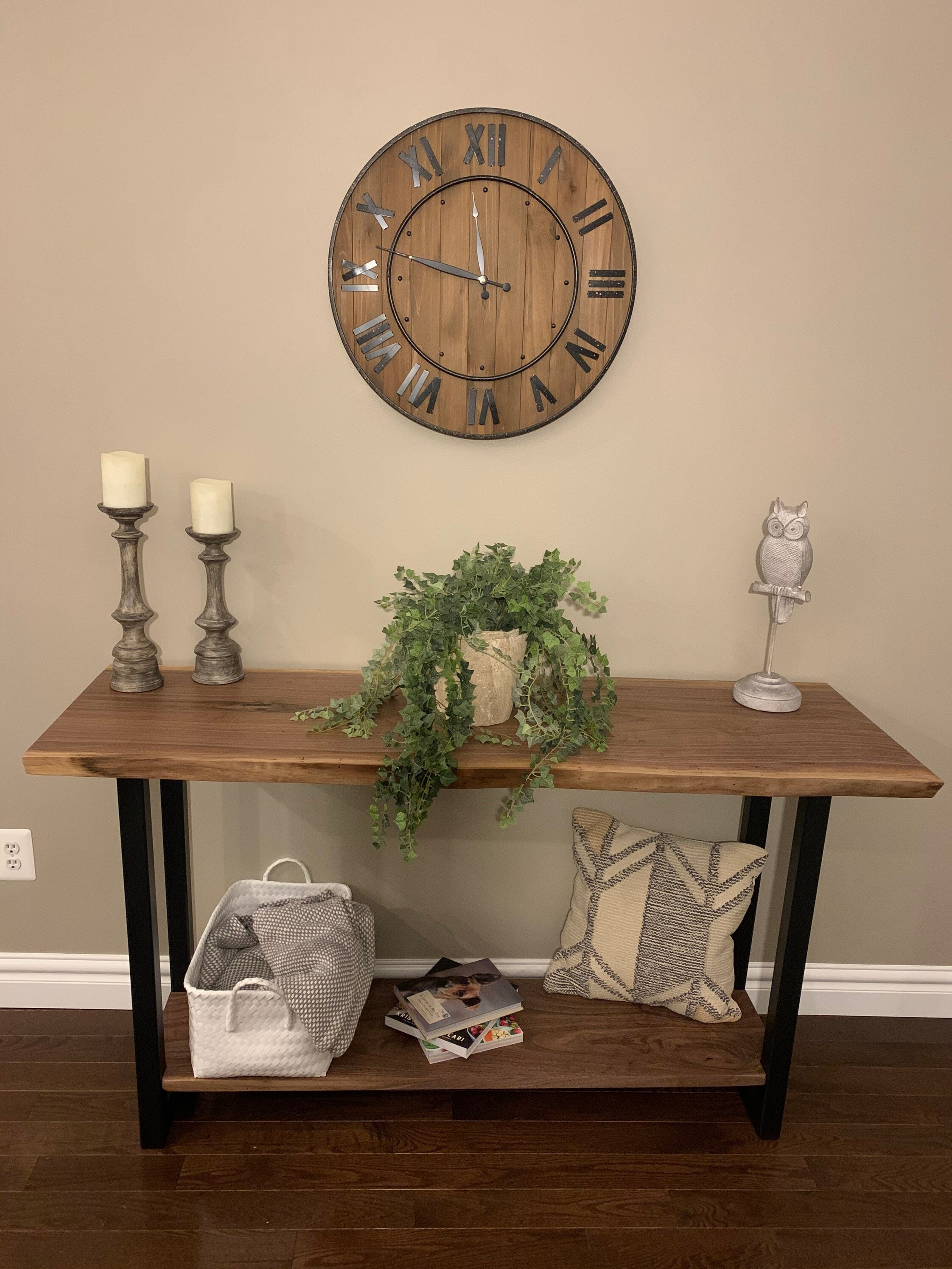 Live Edge Table for Sofa/console/entryway - Etsy