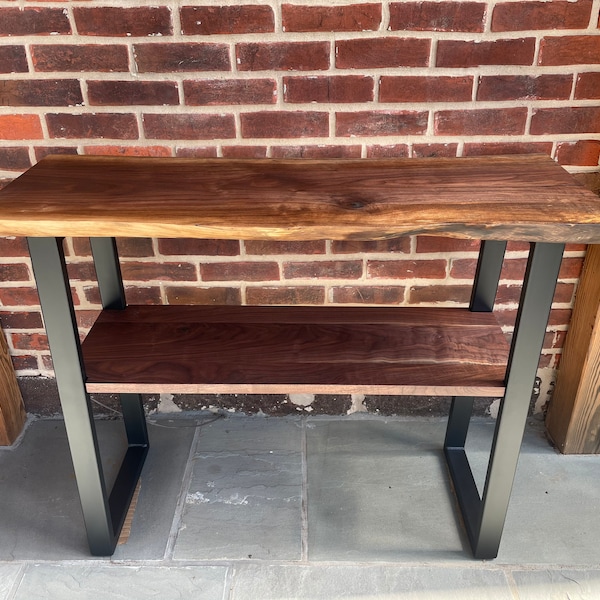 Live Edge Sofa Table - Etsy