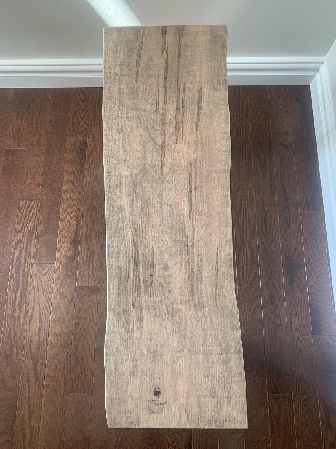 Live Edge Bench - Ambrosia Maple - Etsy