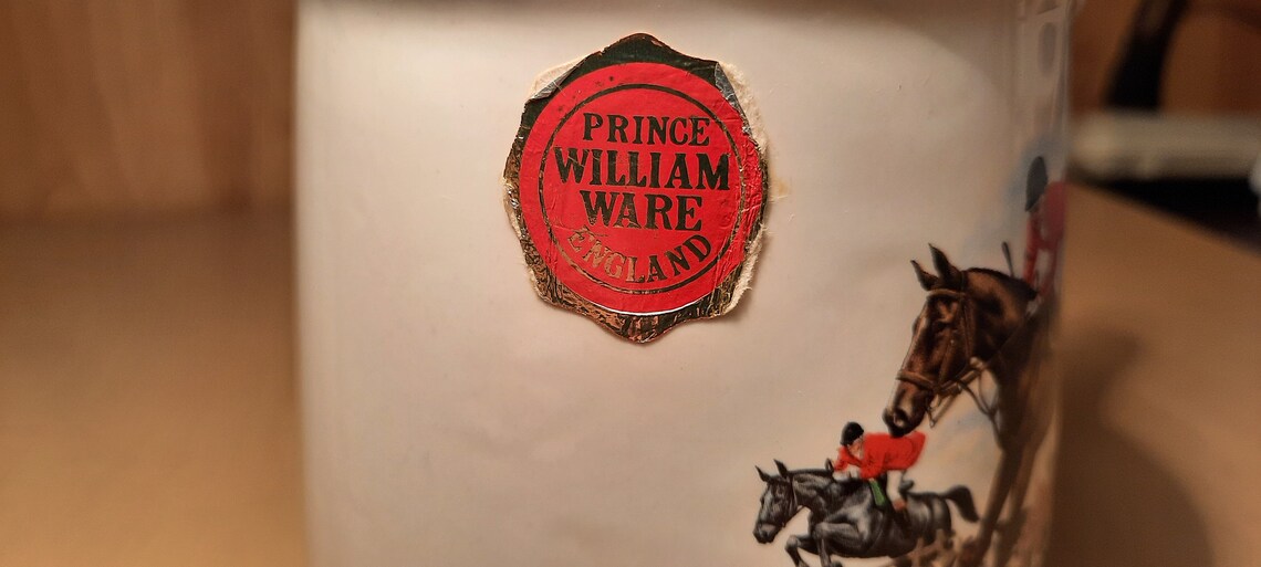 Fox Hunt- Prince William Ware 22k Gold Gilded Mug - Etsy