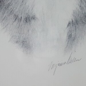 Virginia Miller Charcoal Cat Print - Etsy